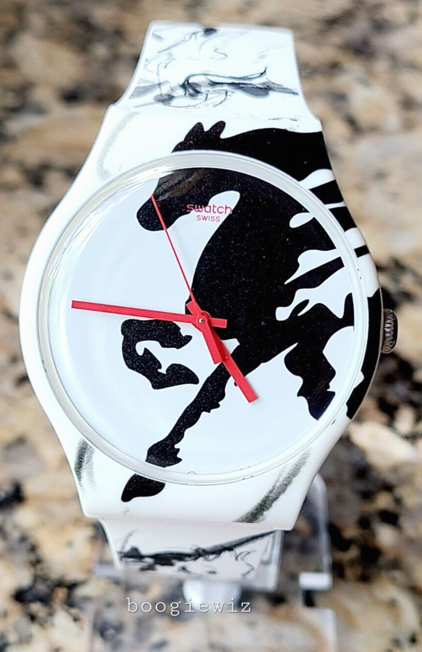 SWATCH, SWISS MADE, MODEL: "YEAR OF THE HORSE" WATCH, , SU0Z169, NIB ...