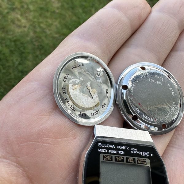 Bulova Vintage LCD Quartz Watch Multi Function For Parts Or Repair Only ...