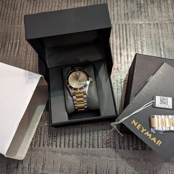 [$100 USD] Neymar Steel and Gold IP Champagne Dial | WatchCharts ...