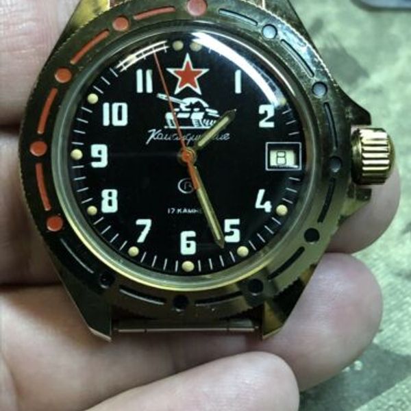 Vintage Vostok KOMANDIRSKIE USSR/Russian Tank Watch with Box and ...