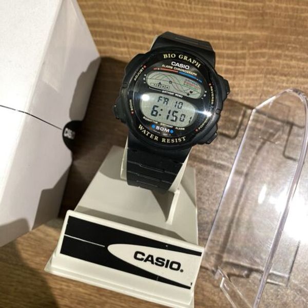 CASIO BH-100W-1A BIO GRAPH Rare Vintage Digital Watch NIB 1990 ...