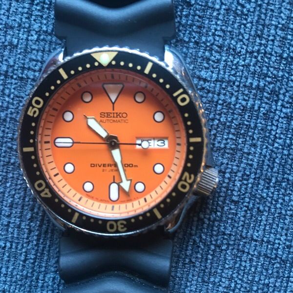 Vintage Seiko SKX007 Orange Face | WatchCharts Marketplace