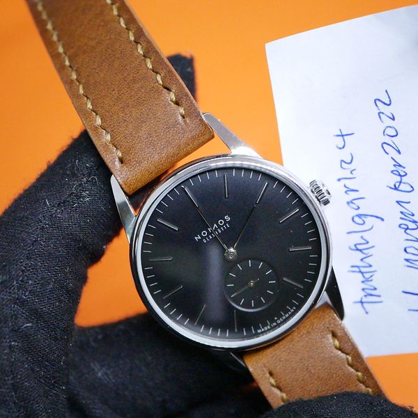 [WTS] Nomos Orion 35mm Black Dial for $1099. Exhibition Caseback, In ...