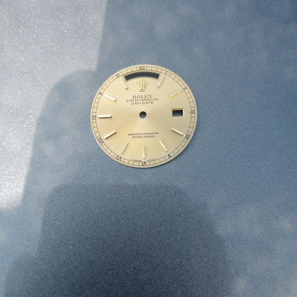Rolex Oyster Perpetual Day-Date Gold Dial Face Only 28MM | WatchCharts ...