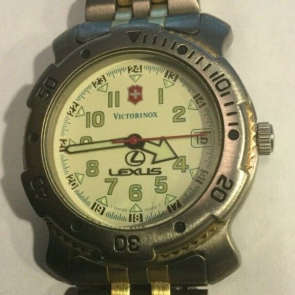 Rare old Victorinox Lexus Watch Swiss made water resistent 166 feet ...