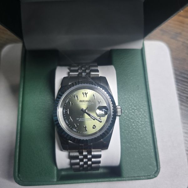 Seiko Arabic Olive Dial Automatic - Oyster Braclet | WatchCharts ...