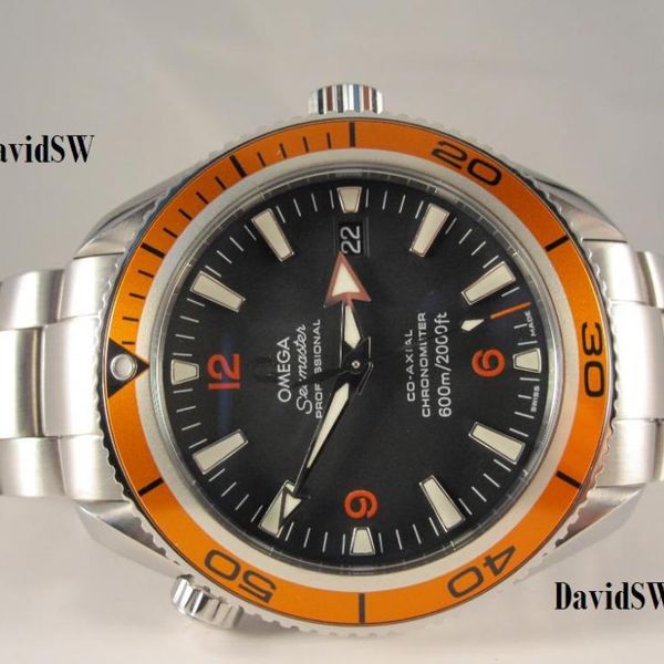 SOLD: Omega PLANET OCEAN- ORANGE BEZEL | WatchCharts Marketplace