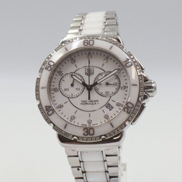 Tag Heuer Formula 1 Steel and Ceramic with Diamond Bezel Men's Watch ...