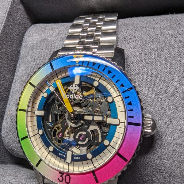 [WTS] Zodiac Super Sea Wolf Skeleton Limited Edition ZO9298 Rainbow ...