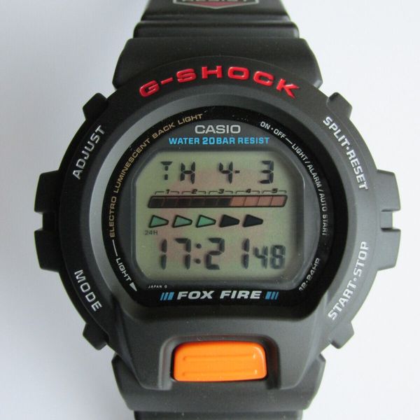 VINTAGE CASIO DW-6600B G-SHOCK FOX FIRE RED G 20 BAR MADE IN JAPAN RARE ...