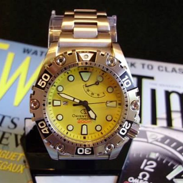 FS: Orient Star Revolver Diver - Yellow Dial - SOLD!!! | WatchCharts ...