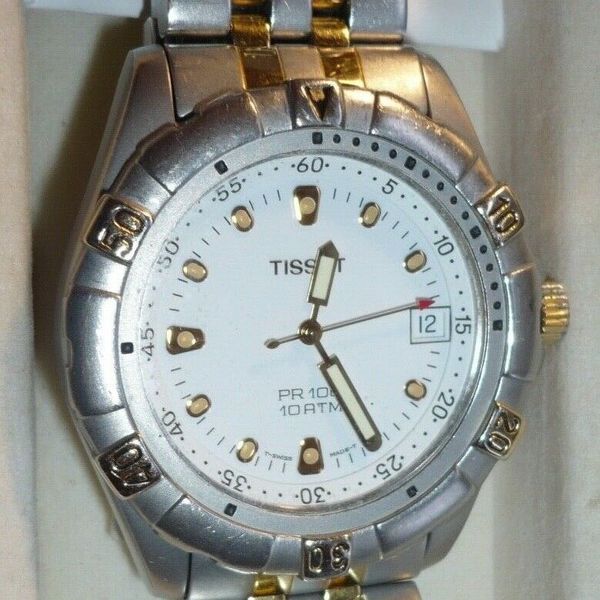 TISSOT PR100 10ATM P363/463 SAPPHIRE CRYSTAL QUARTZ STAINLESS STEEL ...