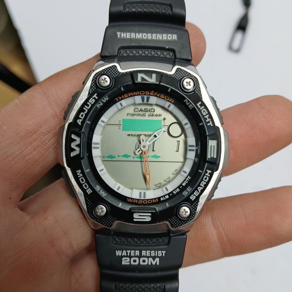 CASIO Watch AQW-101 Casio Collection Men's Black | WatchCharts Marketplace