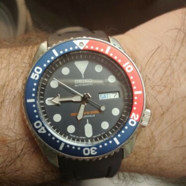 Seiko SKX009J1 Automatic one day old Mens Divers Watch on crafter blue ...