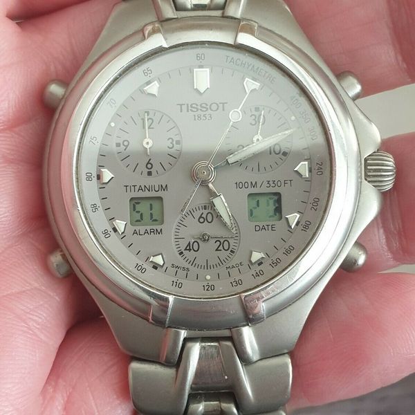 Tissot T671 Titanium Bracelet Chronograph Watch. Only Part Working ...