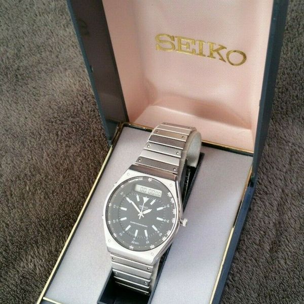 Rare SEIKO H556-5050 Ana/Digi Burke Aliens watch VGC Boxed ...