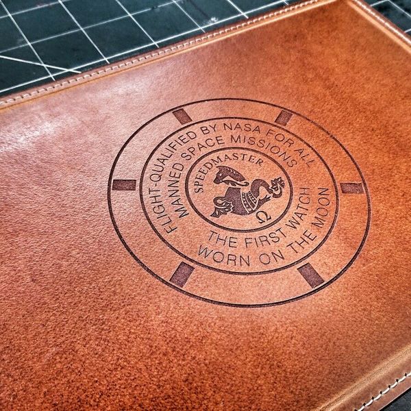 Omega Speedmaster case back Leather Mouse Mat - Speedmaster moonwatch ...