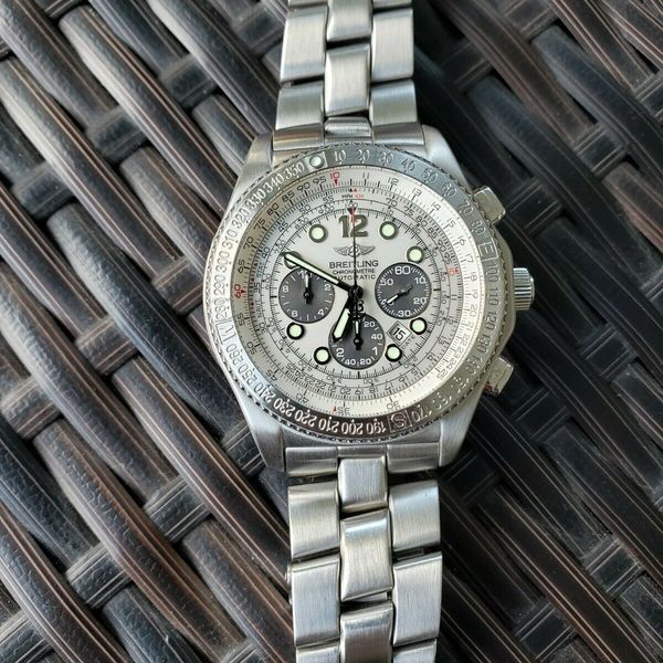 Breitling B2 Chronograph A42362 Stainless Steel Automatic White Dial ...