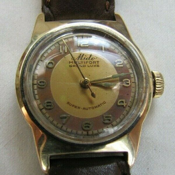 MIDO MULTIFORT GRAND LUXE SUPER AUTO VINT 14K/SS WP 17J MOD1941 ...