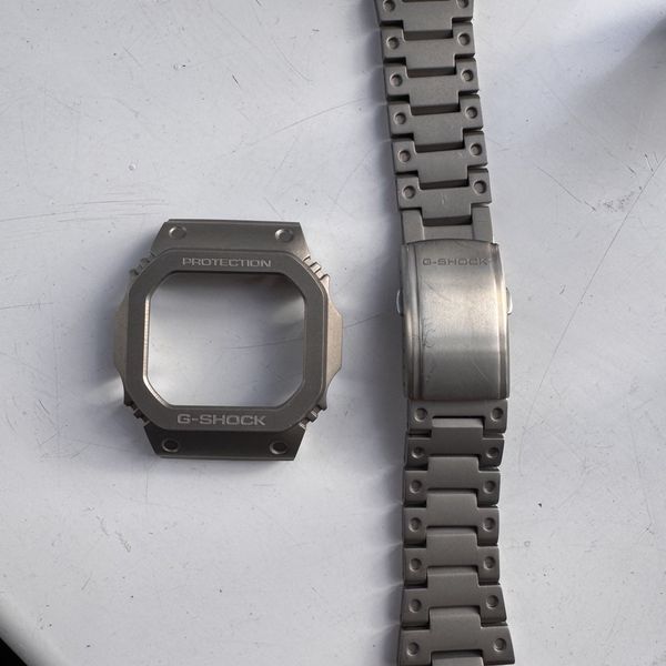 Casio GSHOCK GW-M5610U with grade 5 titanium housing with strap ...