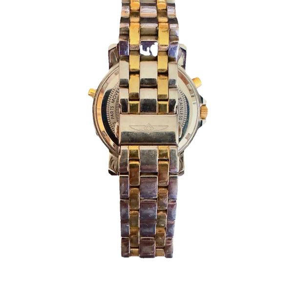 INVICTA Lunar Silver & Gold tone Dress Watch w/ Sapphire Crystal ...