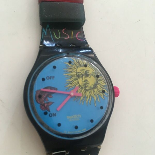Swatch Watch Music Call Alarm Watch Ag 1992 | WatchCharts Marketplace