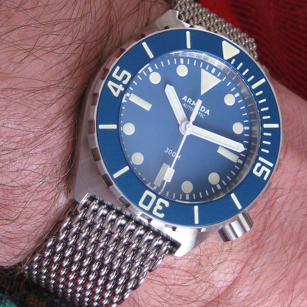 Armida A1 42mm, Blue Matte Dial NO DATE: $225 shipped CONUS ...
