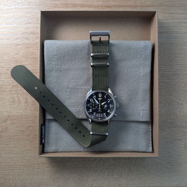 Redwood Recon C-46 Commando Watch - Seiko VK64 Chronograph, Sapphire ...