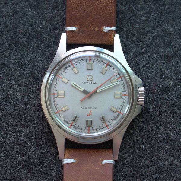 FS: Vintage Omega Admiralty - Anchor dial, orange accents, 35mm, great ...