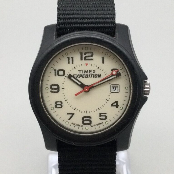 Timex Expedition Watch Women Indiglo 32mm Indiglo Black Nylon Band New Battery | WatchCharts ...