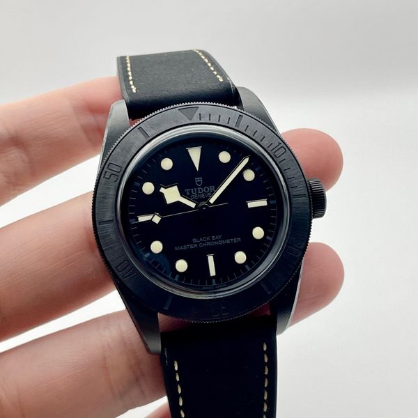 Tudor Black Bay Ceramic 41mm 79210CNU 79210 Rubber Strap Black Dial ...