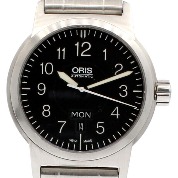 Oris BC3 Sportsman Day Date 7640 Black Dial Stainless Steel Automatic ...