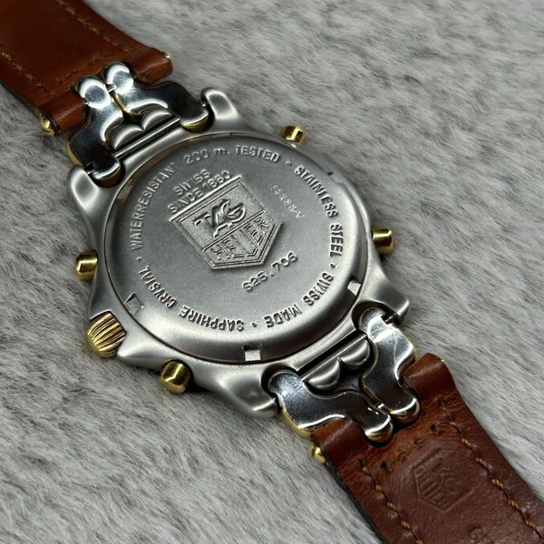 Menâ s 39mm TAG Heuer SEL S25.706 Ayrton Senna Leather Strap S/EL ...