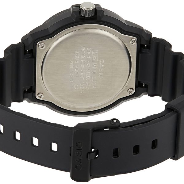 Casio Men's MRW200H-1EV Black Resin Quartz Watch with Black Dial ...