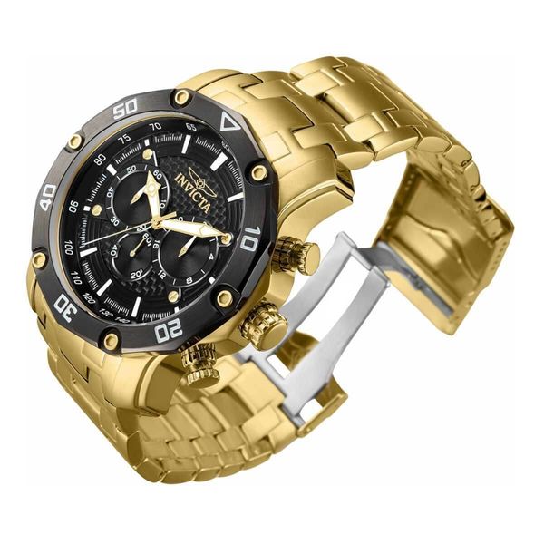 Invicta Men's Watch Pro Diver Chronograph Black Carbon Fiber Dial ...