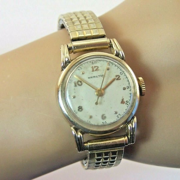 Vintage Hamilton Todd 18 Jewel 748 10K gold filled Watch w/Gold Filled ...