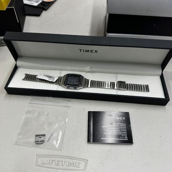 Timex Q Reissue Digital LCA Stainless Steel Watch TW2U72400ZV NEW W ...