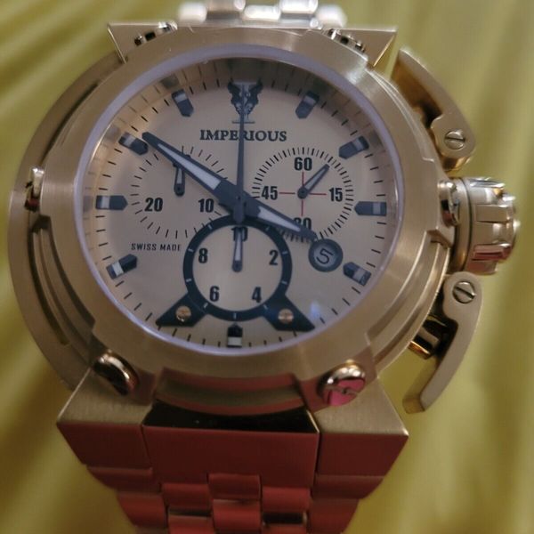 Invicta Goldtone Imperious XWING Imp1027, excellent used condition, new ...