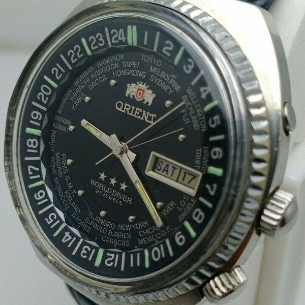 Vintage Orient World Diver Y469622-7A Automatic Watch | WatchCharts ...