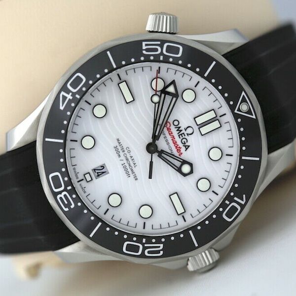 Omega Seamaster 42mm Co-Axial Automatic Watch - White Face (2020 ...