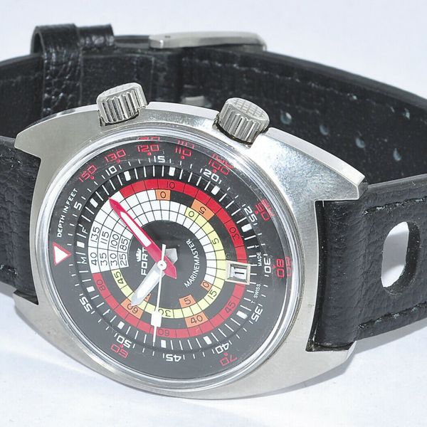 Vintage FORTIS Men's Marinemaster Super-Compressor 42mm Automatic Swiss ...