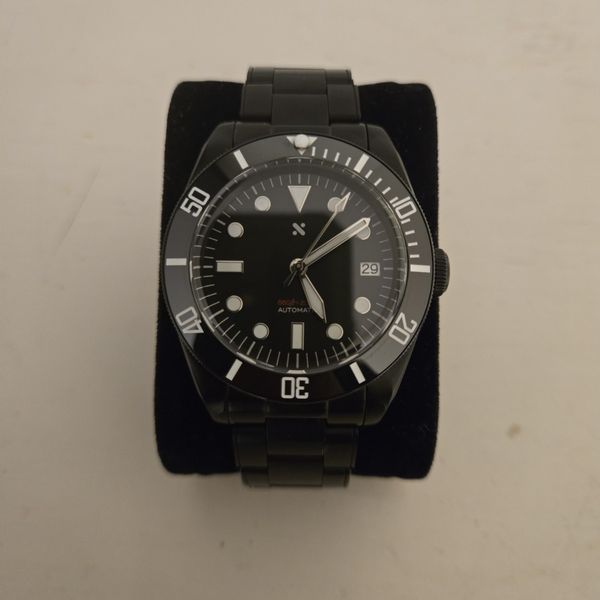 Namoki Mods Fifty-Eight Seiko Mod Vintage Dive Watch NH35 BGW9 Black ...