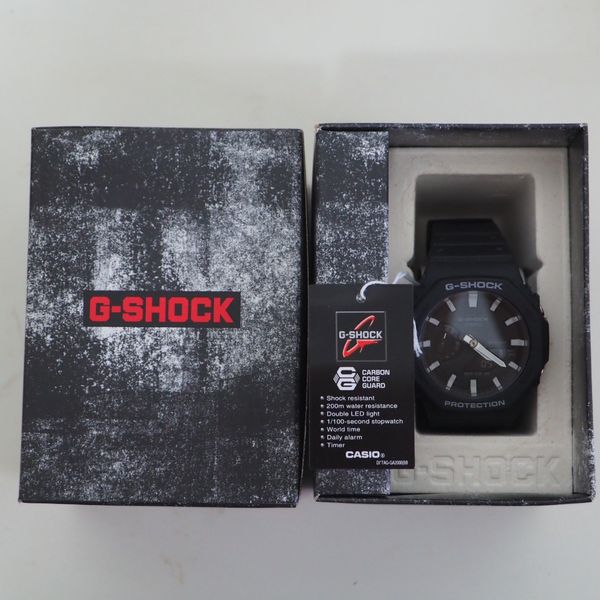 Casio G-Shock GA2100-1A FULL BLACK Resin Digital Analog Sports Military ...