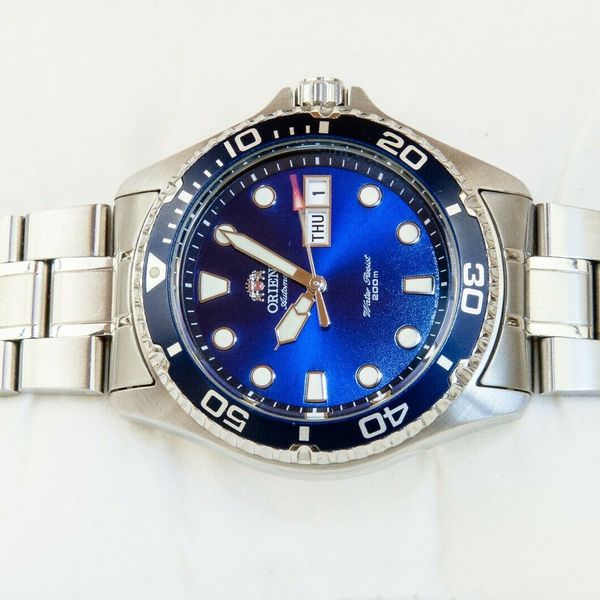 Orient Ray II Blue Automatic FAA02005D9 Men's Japanese Dive Watch ...