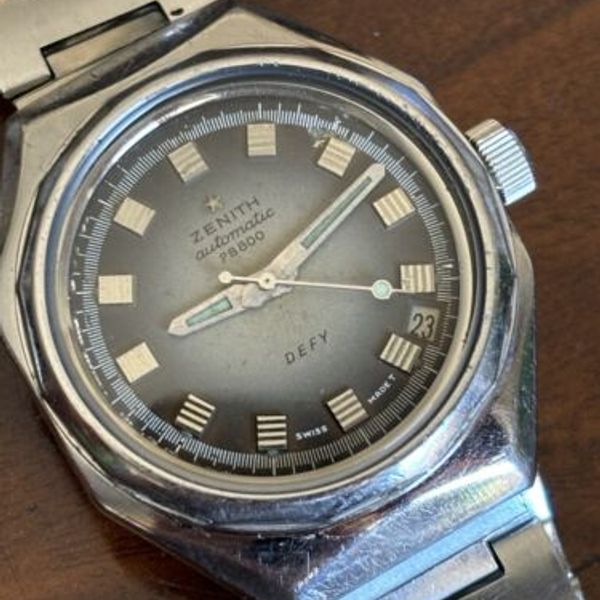 Zenith Defy Automatic 28800 Sub Diver Original Dial Watch Vintage ...