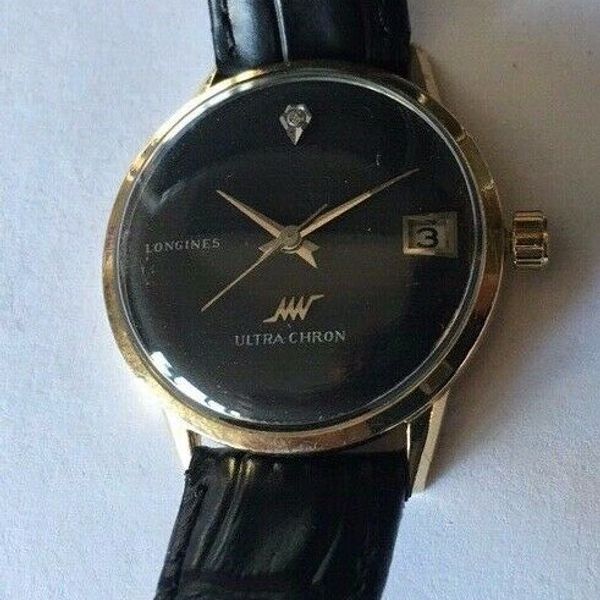 Genuine Longines Ultra Chron Cal 431 High beat Automatic watch black ...