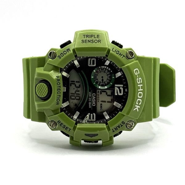 G-shock Casio G-Shock Triple Sensor WR 20 BAR Military Green Resin Case ...