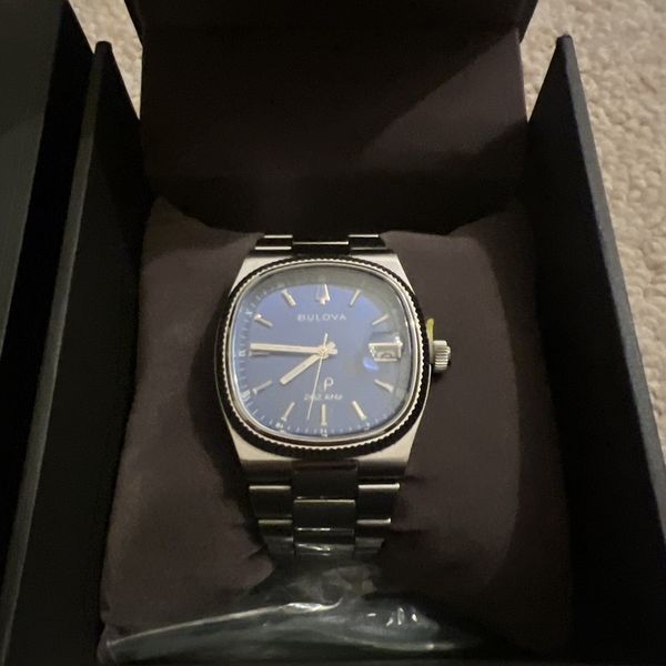 Bulova 96B440 Men's Super Seville Blue Dial Watch 96B440 | WatchCharts ...