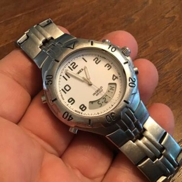 Rare Vtg Timex Analog Digital Indiglo WR 50M Men Watch New Battery Nice ...