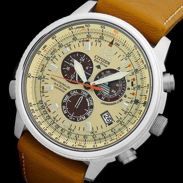 CITIZEN PROMASTER ECO DRIVE SKY FUNK SOLAR GMT ALARM CHRONOGRAPH AS402 ...